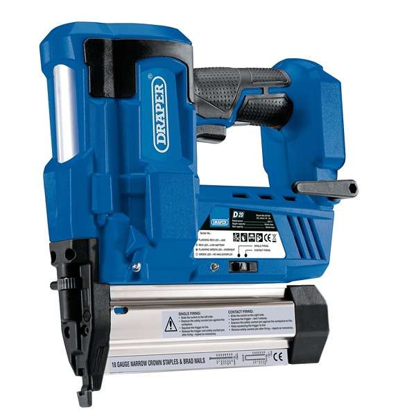 55740 | Draper Tools D20 20V Nailer/Stapler (Sold Bare)