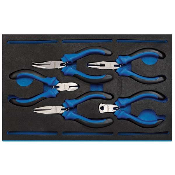 63215 | Precision Plier Set in 1/4 Drawer EVA Insert Tray (5 Piece)