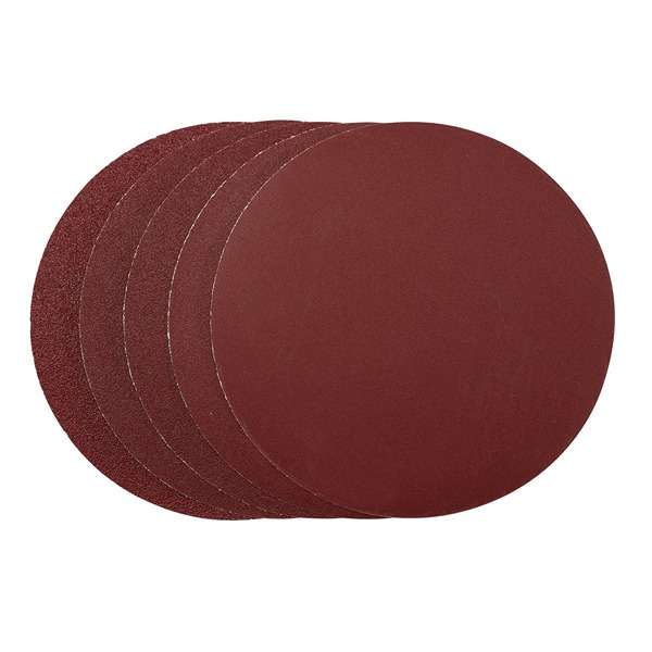 63265 Draper Sanding Discs 200mm PSA Assorted Grit Pk5