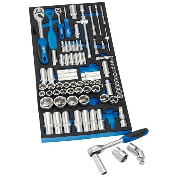 63540 | Socket Set in Full Drawer EVA Insert Tray 1/4" 3/8" and 1/2 ...
