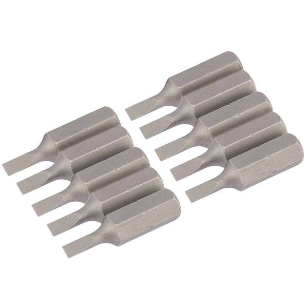 64024 Draper Plain Slot Insert Bit 3mm 1/4" Hex 25mm Long