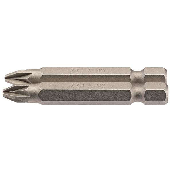 64228 Draper PZ Type Insert Bit 1/4" Hex 50mm Long No.2 Pk2