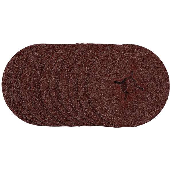 68376 Draper Fibre Sanding Discs 115mm 24 Grit Pack of 10