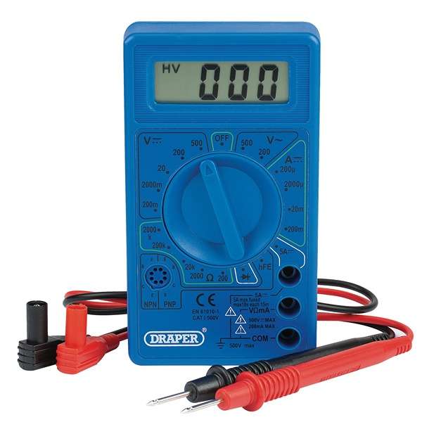 68476 | Draper Tools Digital Multimeter - Arc Components Ltd
