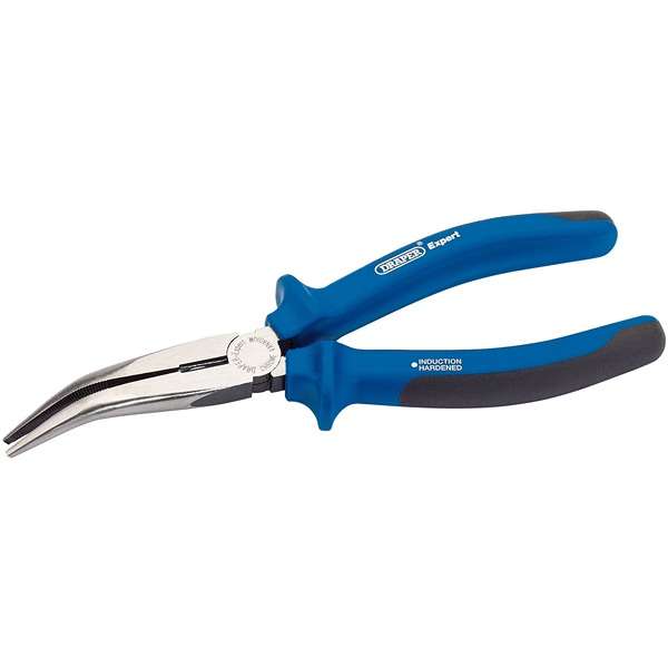 68889 | Draper Heavy-duty Soft Grip Bent Nose Pliers 200mm