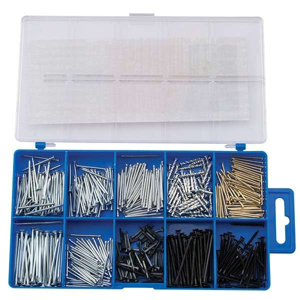 69042 | Draper Tools Nail and Pin Assortment (485 Piece)
