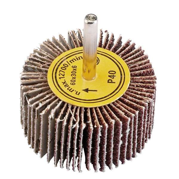 76466 | Draper Tools Abrasive Flap Wheel 60 x 30mm 40 Grit