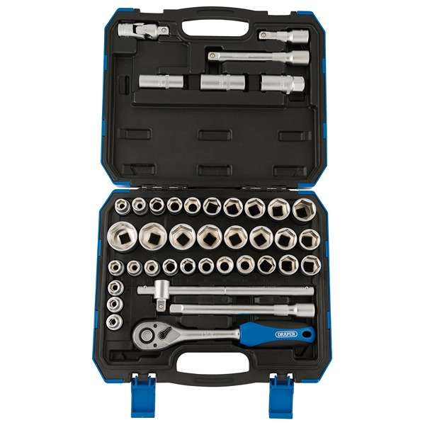 82136 Combined MM/AF Socket Set 1/2" Sq. Dr. 41 Piece