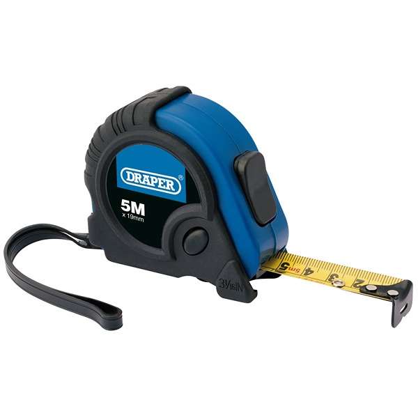 82818 | Draper Soft Grip Measuring Tape 5m/16ft x 19mm