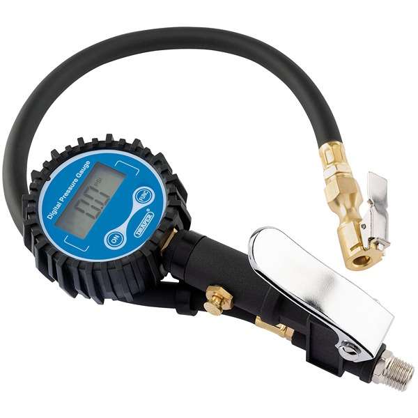 91327 | Draper Tools Digital In-Line Tyre Inflator