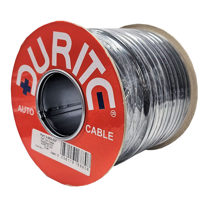 Twin Core Cable 2 CORE TWIN Thinwall Red/Black 12v 24v Auto Automotive ...
