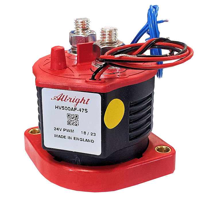 HV500AF-47S | Albright 24V Single-acting Contactor with Aux.