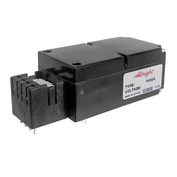 PC60A-101 | Albright 30VDC PCB Mounted SPST Solenoid - 80A