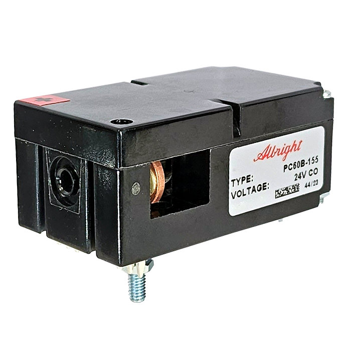 PC60B-155 | Albright 24VDC PCB Mounted SPST Solenoid - 80A