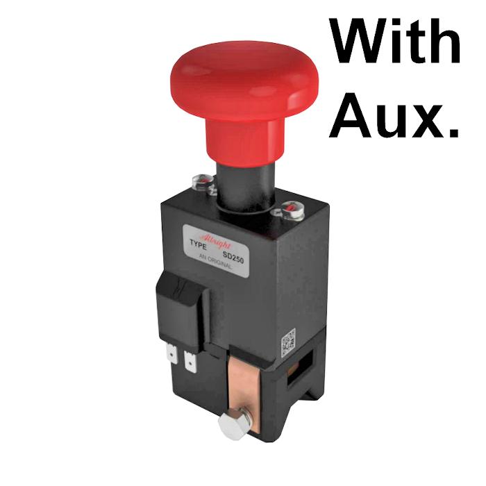 SD250A-43 | Albright 250A 24V Single-pole On-Off Stop Switch