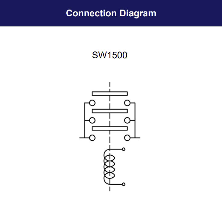 SW1500-9 | Albright 48VDC Single-acting Contactor 1800A