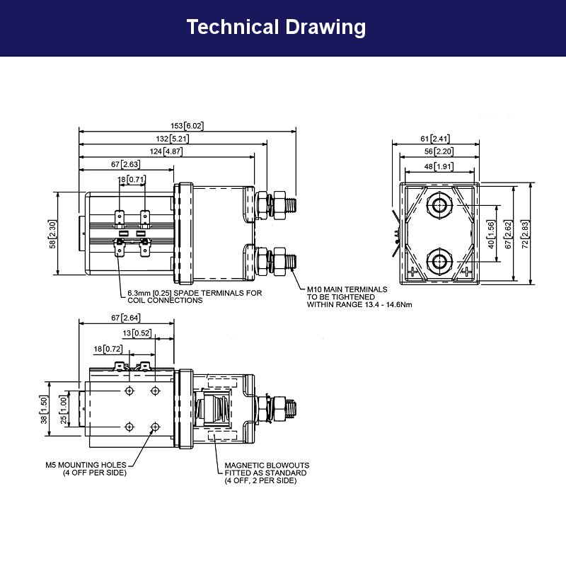 SW200-359 | Albright 24VDC SPST Solenoid Contactor 250A