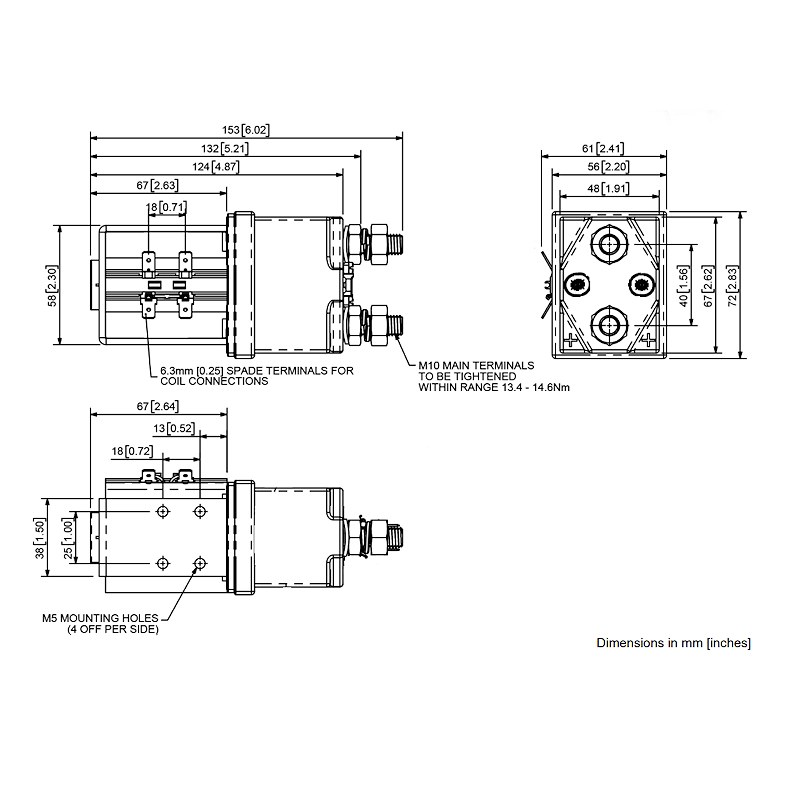 SW200N-336 | Albright 24VDC Single-acting Contactor - 250A