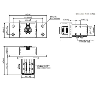 SW500-28M | Albright 48V SPST Magnetically Latched Contactor