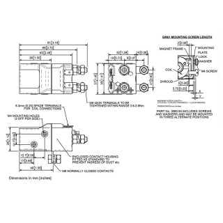 SW80-374P | Albright 12V Sealed Solenoid Contactor IP66 100A